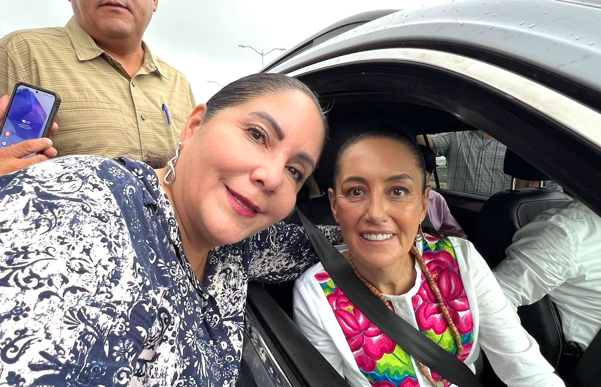 Claudia Tello recibió a Claudia Sheinbaum